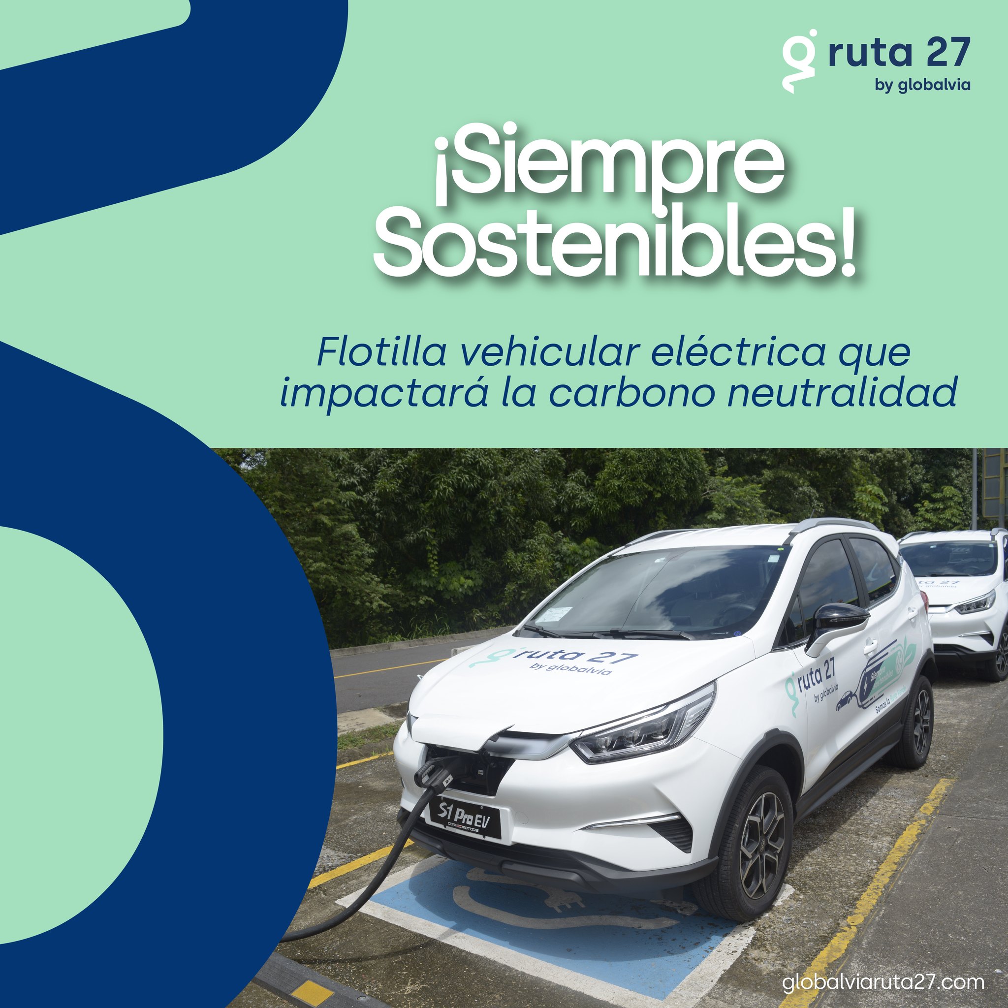 Ruta 27 cuenta con sus dos primeros carros eléctricos en su ruta hacia ...
